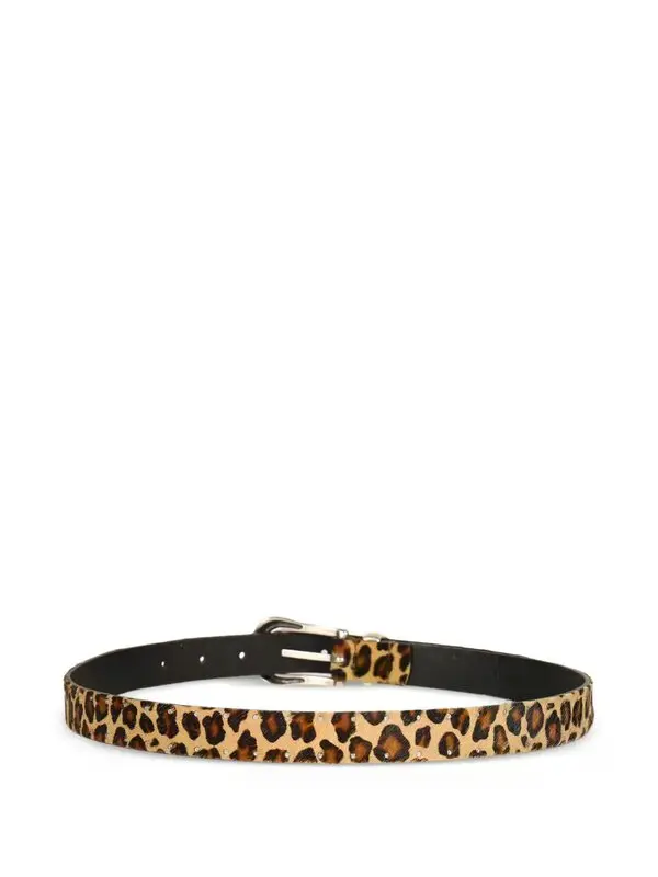 SECOND / LAYER The Doc Leopard-print Belt - Neutrals