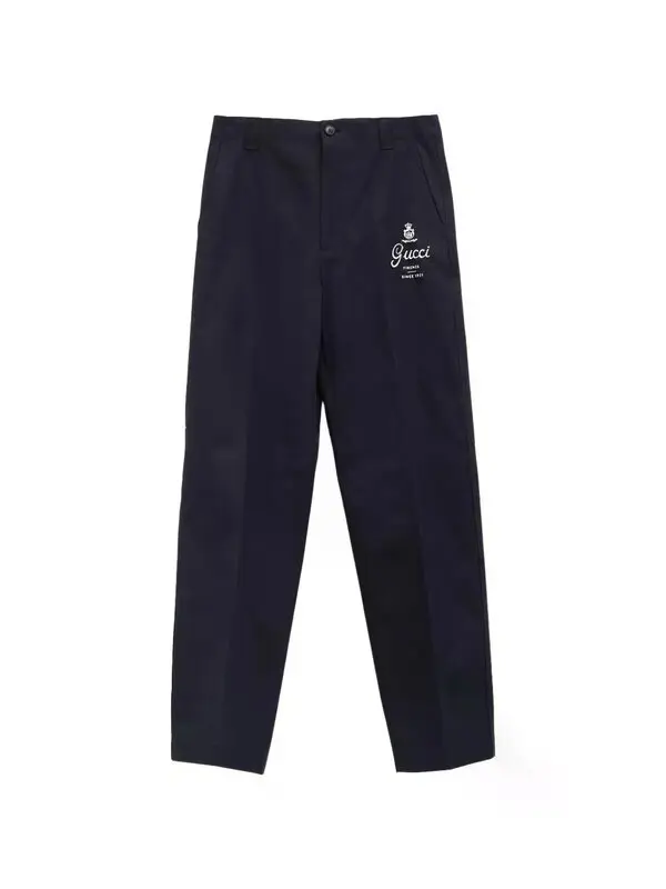 Gucci Belt-loop Logo-print Trousers