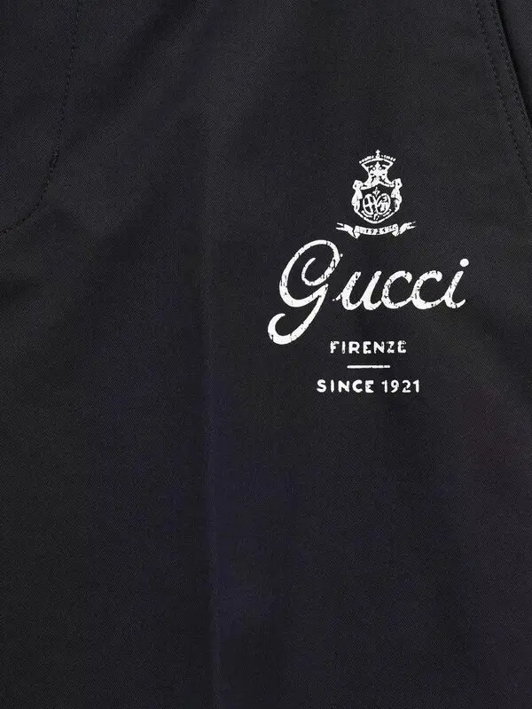 Gucci Belt-loop Logo-print Trousers