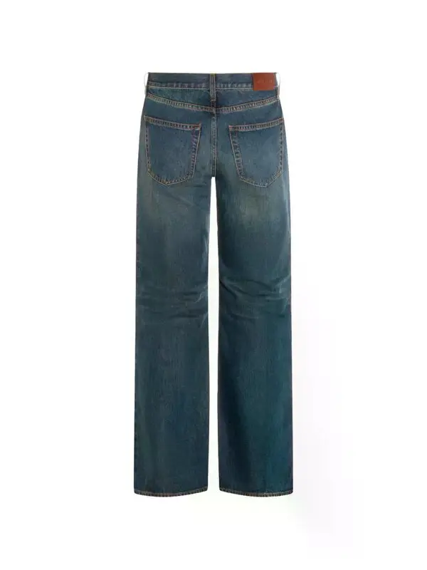 Gucci Horsebit Low-rise Jeans - Blue