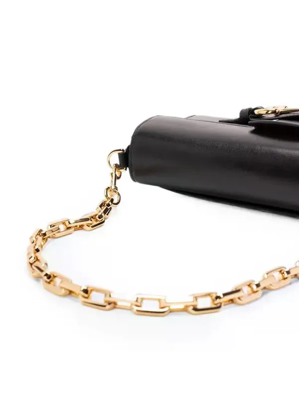 Gucci Horsebit Ristretto Medium Shoulder Bag - Black