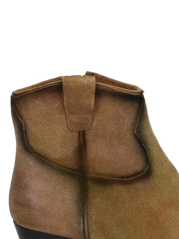 Ash Fame Faded-effect Ankle Cowboy Boots