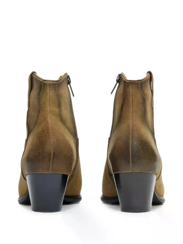 Ash Fame Faded-effect Ankle Cowboy Boots