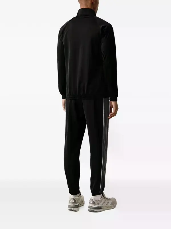 Adidas Logo-print Contrast-piping Sweatshirt