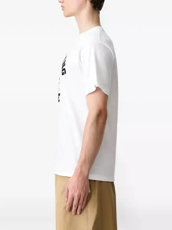 A BATHING APE Abc Camo College Tee Logo-print T-shirt - White