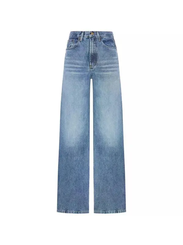 LOIS Faded Wide-leg Jeans