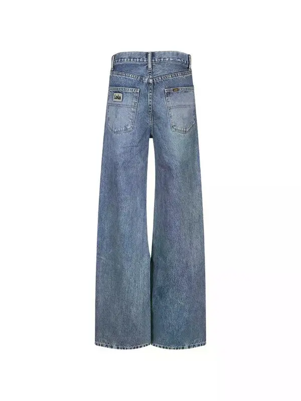 LOIS Faded Wide-leg Jeans