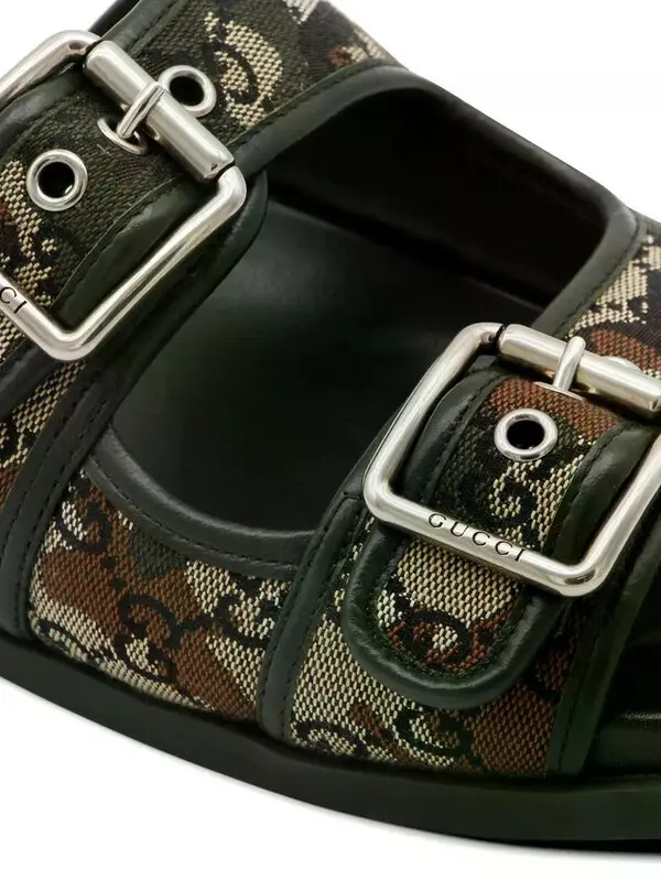 Gucci Gg Supreme Camouflage-print Sandals