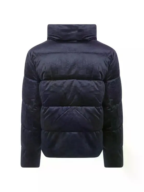 Ralph Lauren Velvet-texture Puffer Jacket