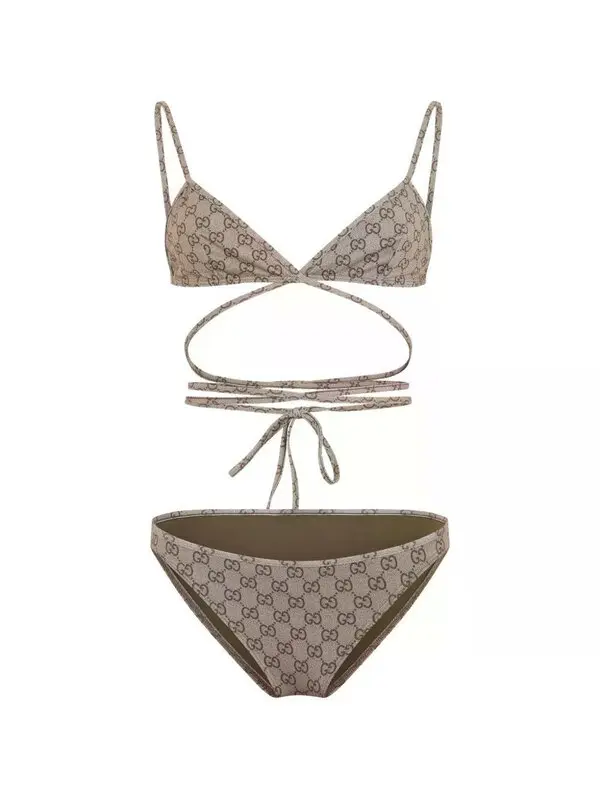 Gucci Printed Stretch Jersey Bikini