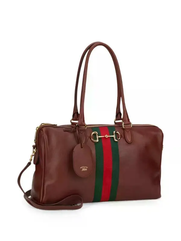 Gucci Large Boston Suede Shoulder Bag