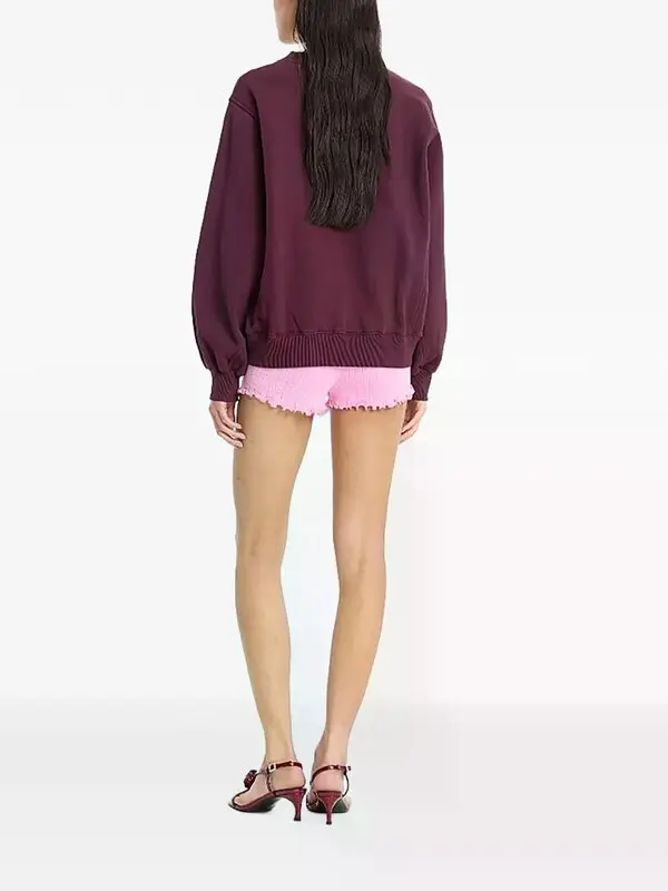 ROTATE BY BIRGER CHRISTENSEN Heavy Sweatshirt Crewneck Bordeaux