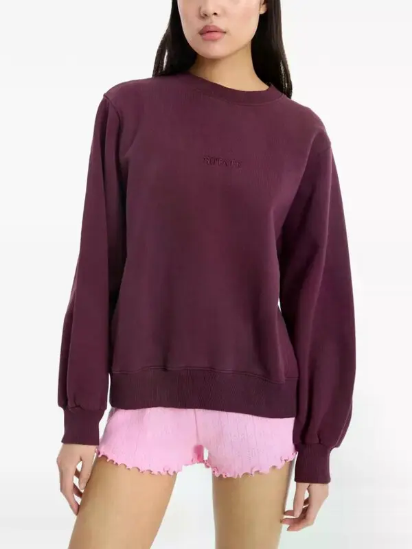 ROTATE BY BIRGER CHRISTENSEN Heavy Sweatshirt Crewneck Bordeaux