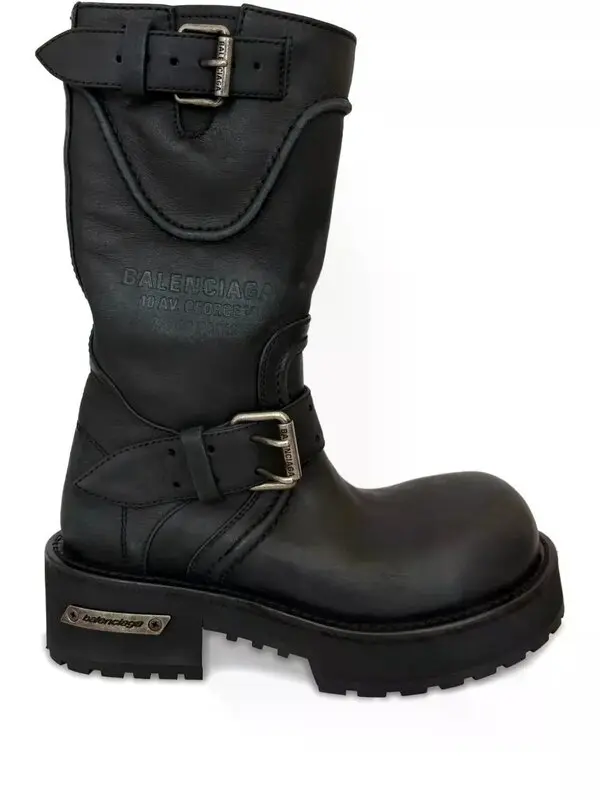 Balenciaga Buckle-fastening Leather Boots