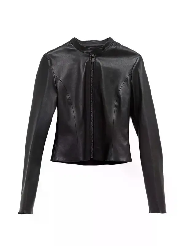 Gucci Zip-up Leather Jacket