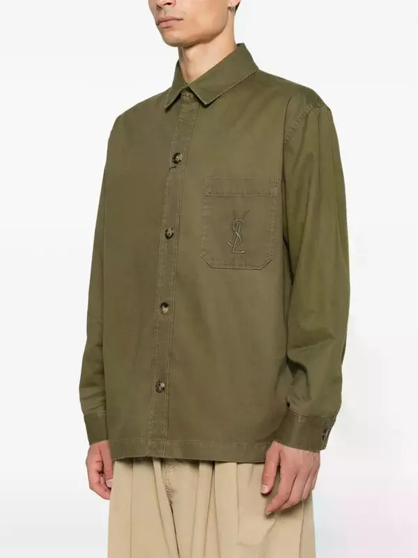 Saint Laurent Cassandre Gabardine Overshirt