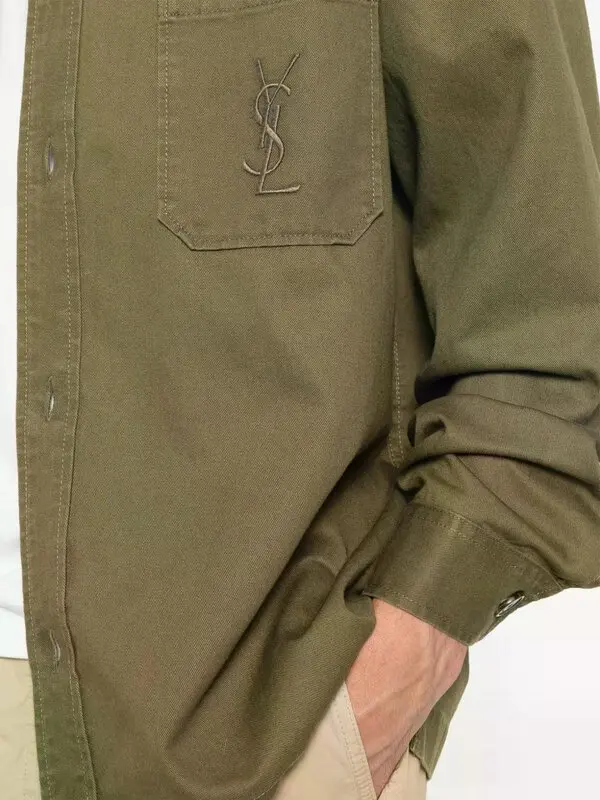 Saint Laurent Cassandre Gabardine Overshirt