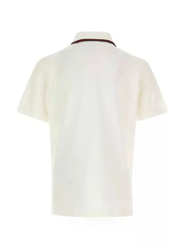 Gucci Web-stripe Piqué Polo Shirt