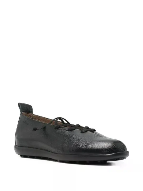 WONDERS Lace-up Leather Ballet Flats