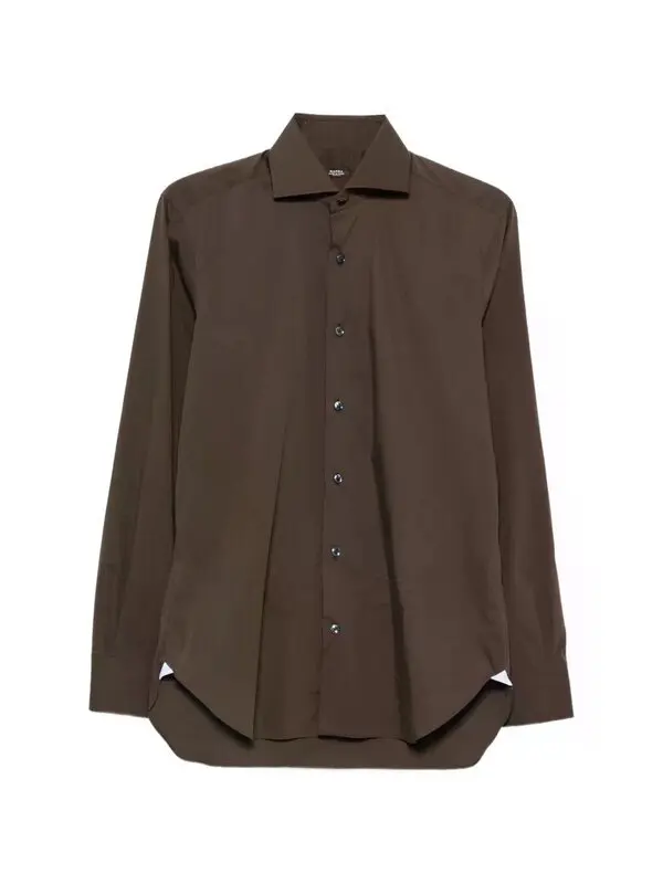 BARBA NAPOLI Culto Buttoned Shirt - Brown