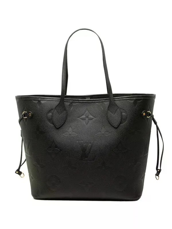 LOUIS VUITTON 2021-2026 Monogram Giant Empreinte Neverfull Mm Tote Bag - Black