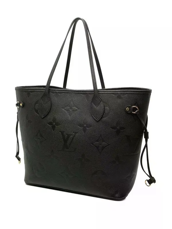 LOUIS VUITTON 2021-2026 Monogram Giant Empreinte Neverfull Mm Tote Bag - Black