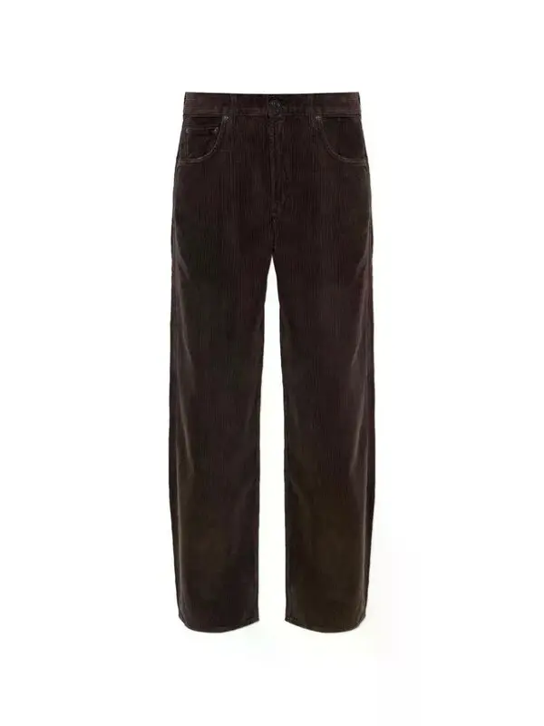 AGOLDE Low Curve Corduroy Trousers - Brown