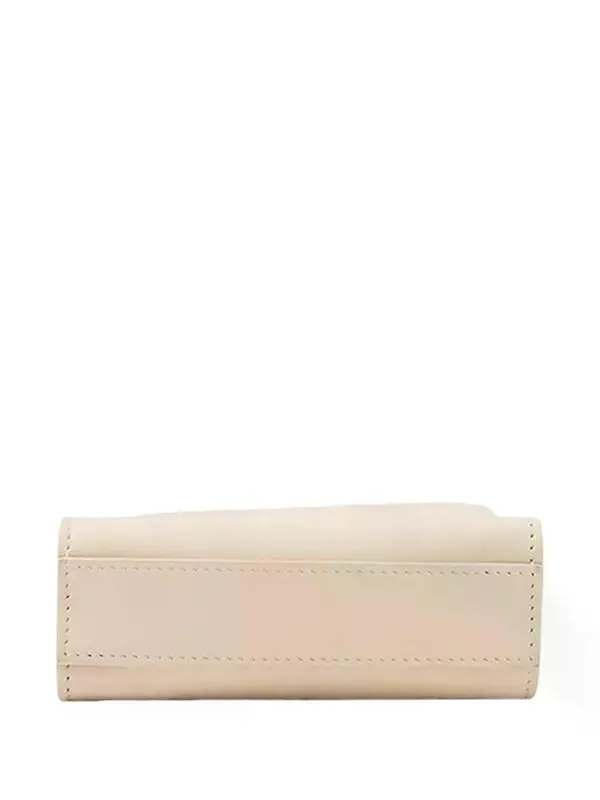 BVLGARI 2010-2026 Mini Embossed Leather Logo Infinitum Satchel