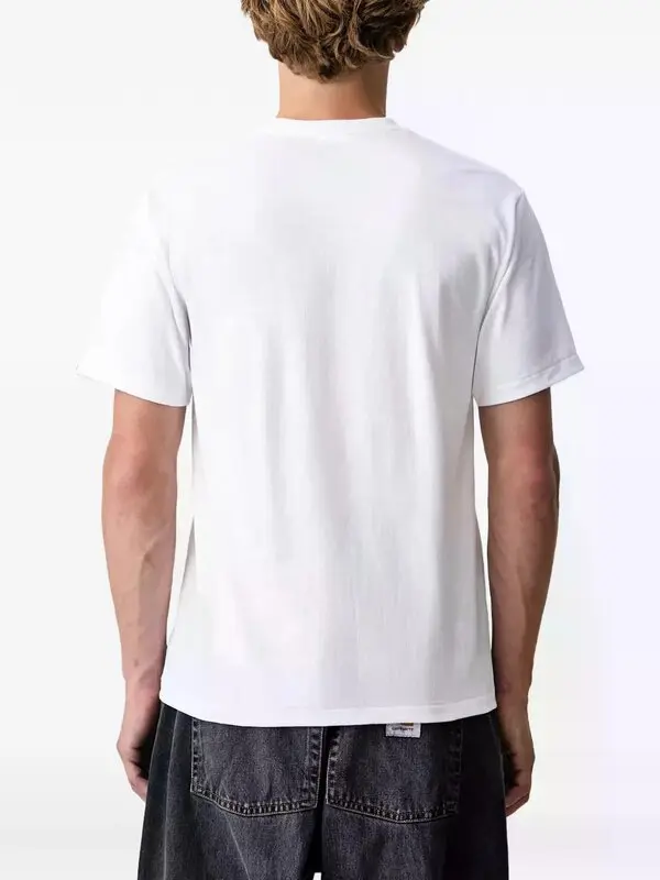 A BATHING APE Glitch Woodland College Camouflage-print T-shirt - White