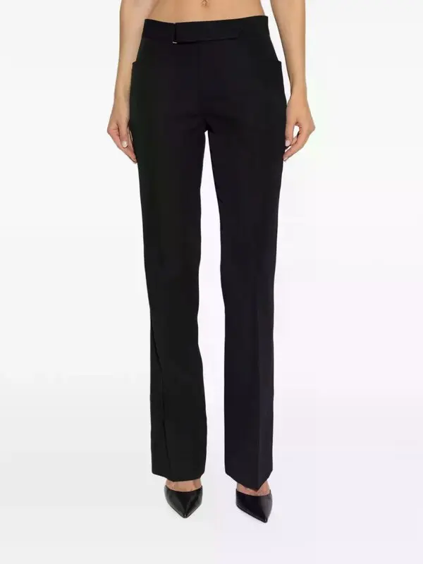 Balmain Belted Wool Trousers