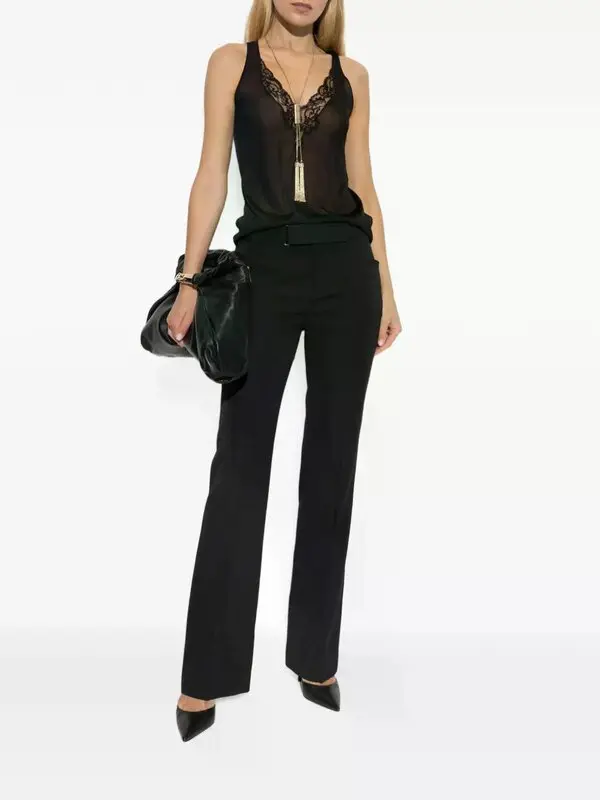 Balmain Belted Wool Trousers