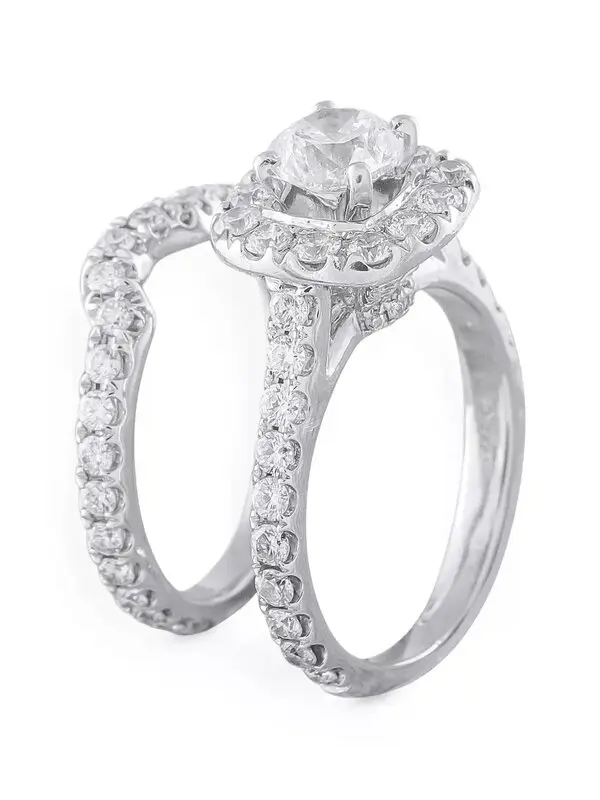 NEIL LANE Cushion-halo Diamond Rings