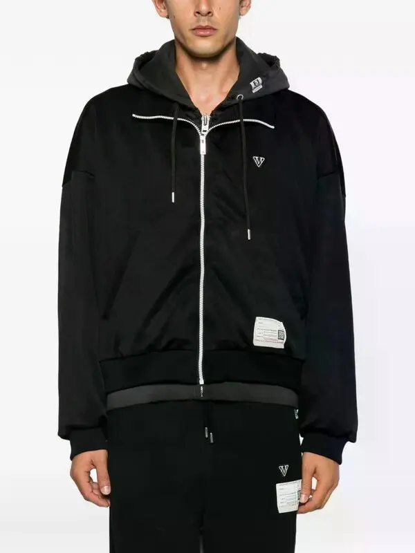 Mihara Yasuhiro Logo-patch Zip-up Jacket