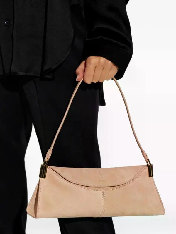 Balmain 64-83 Small Suede Shoulder Bag