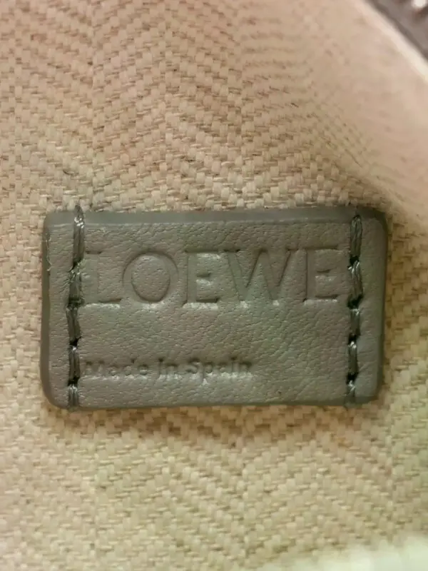 Loewe 2015-2026 Mini Calfskin Puzzle Satchel - Grey