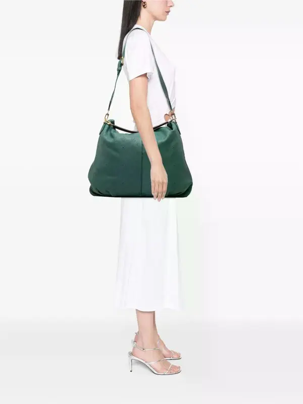 LOUIS VUITTON 2012 Monogram Mahina Selene Mm Satchel - Blue