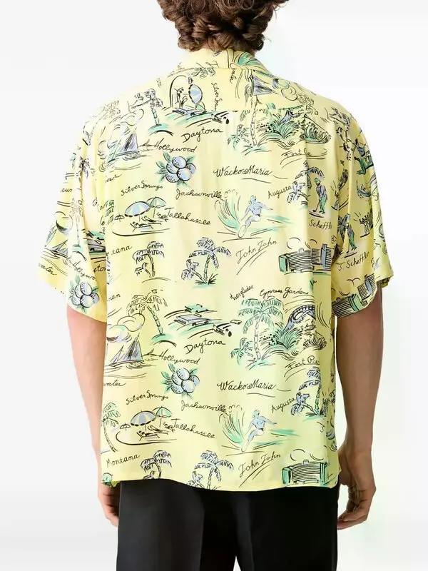 WACKO MARIA Graphic-print Short-sleeve Shirt