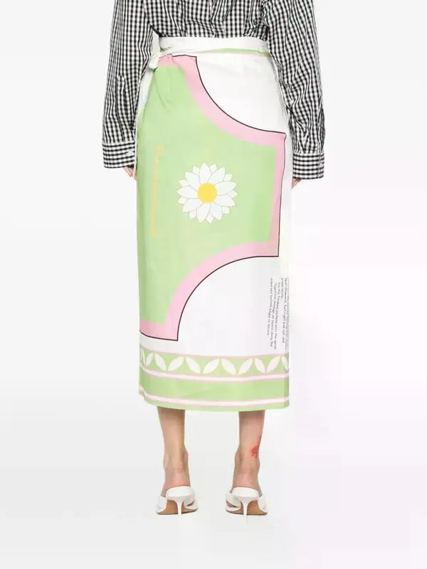 Marie Adam-Leenaerdt Graphic-print Wrap Maxi Skirt