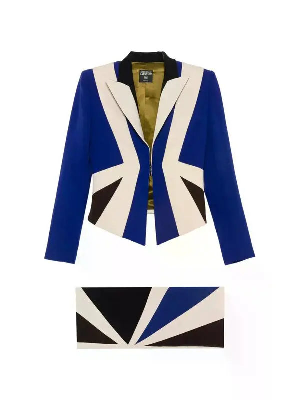 JEAN PAUL GAULTIER 1990s Colour-block Blazer Suit
