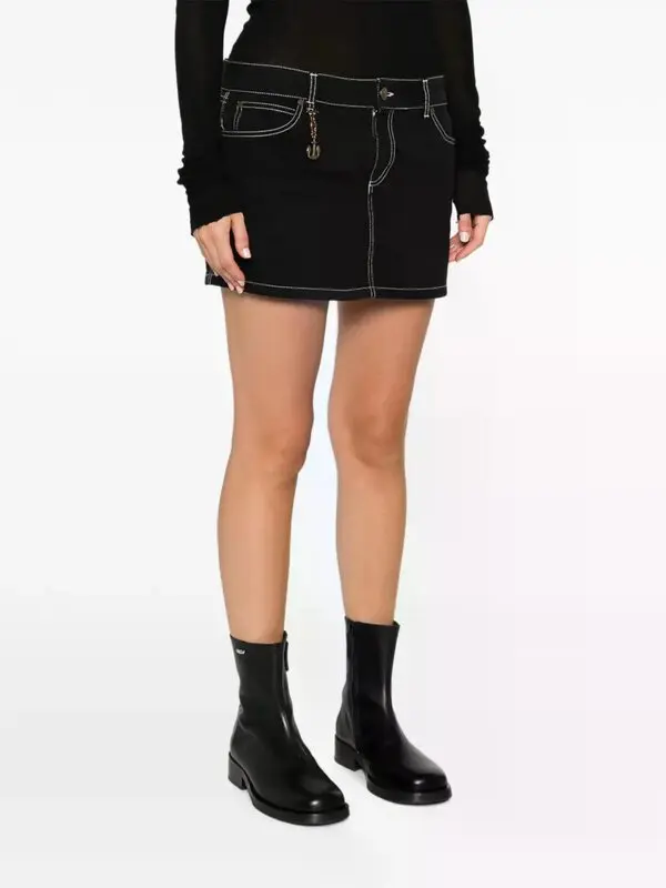 Gucci 2000 Contrast-stitch Mini Skirt