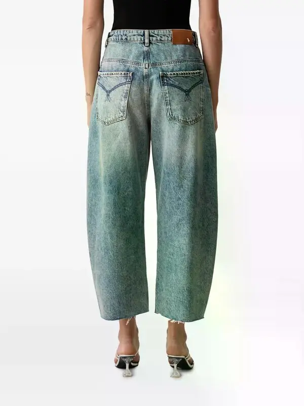 Patrizia Pepe Faded Raw-cut Jeans