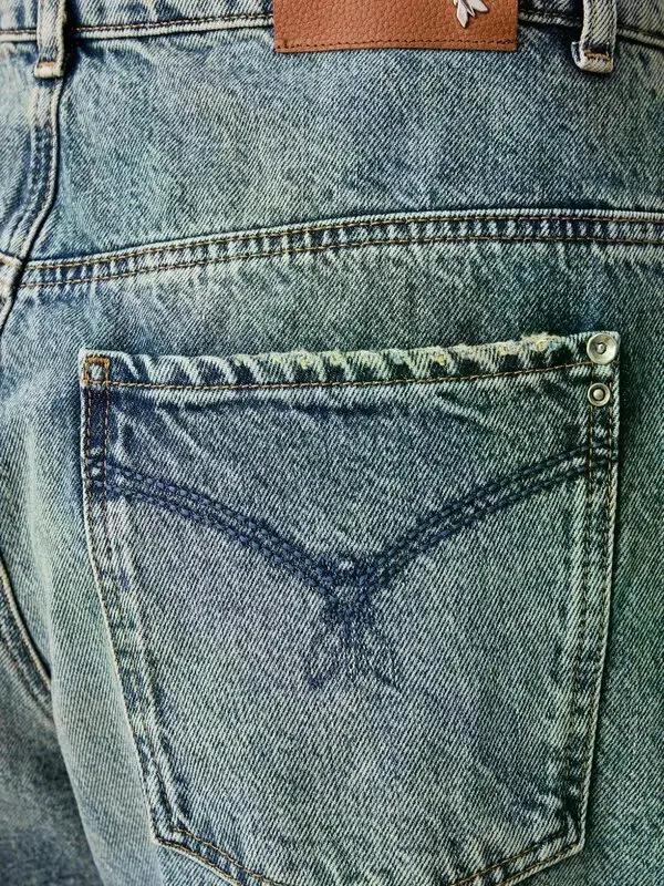 Patrizia Pepe Faded Raw-cut Jeans