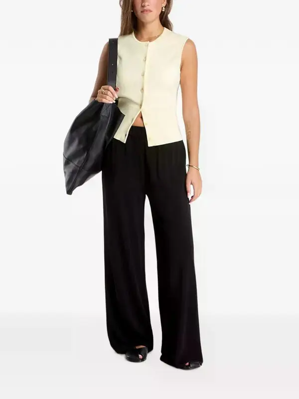 SAMSOE SAMSOE Elasticated-waistband Wide-leg Trousers
