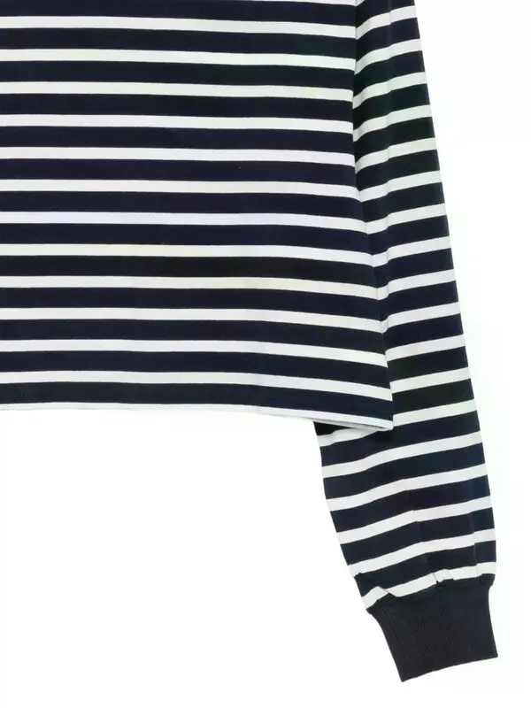 Denimist Striped Cropped Sweater