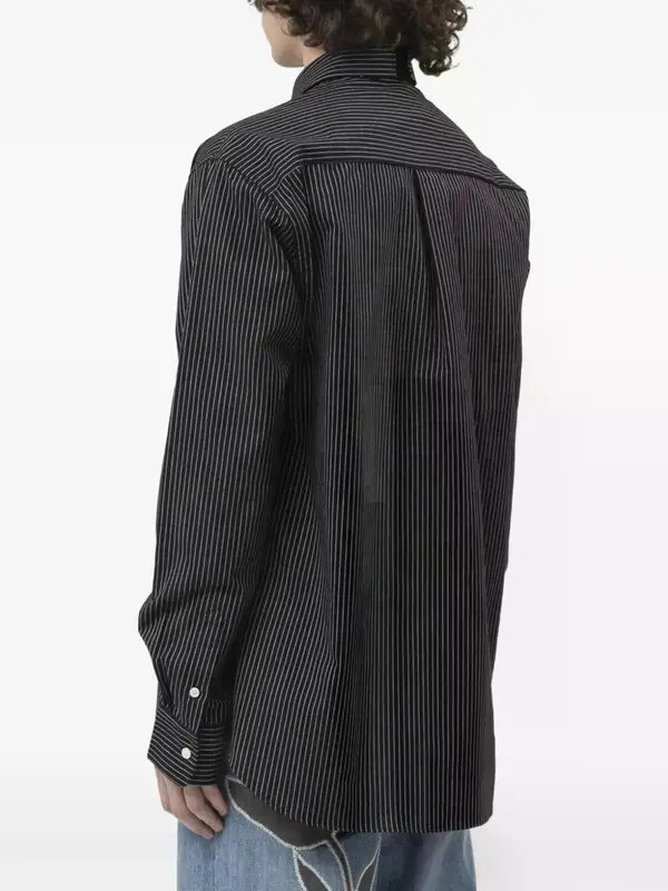 Marni Striped Logo-embroidered Shirt