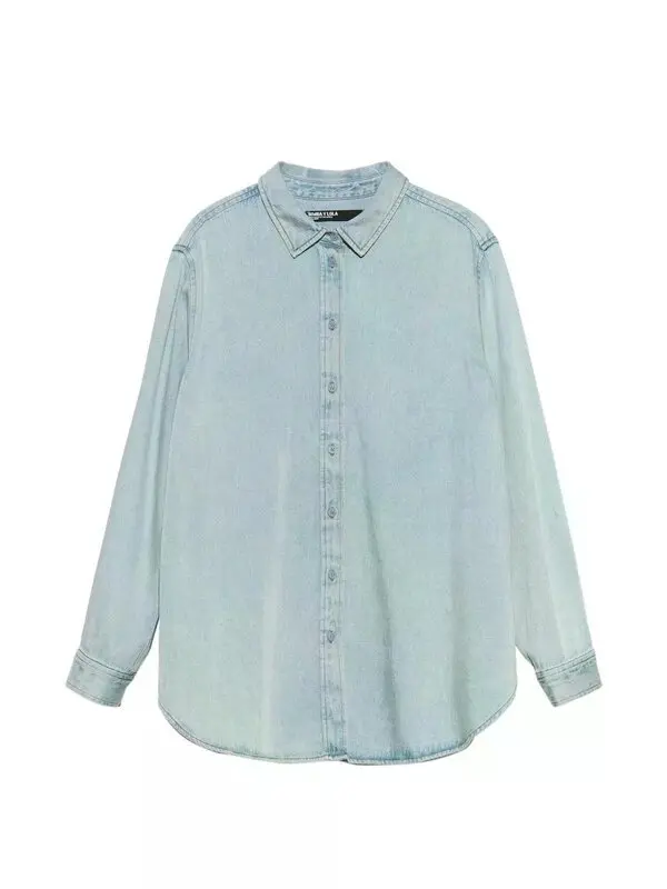 Bimba Y Lola Light Straight Fluid Denim Shirt