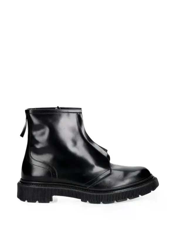 ADIEU PARIS Front-zip Ankle Boots