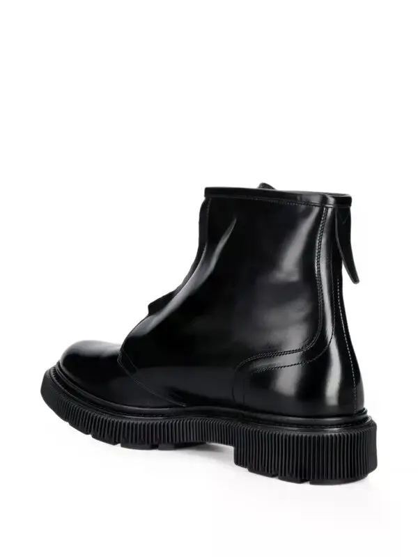 ADIEU PARIS Front-zip Ankle Boots