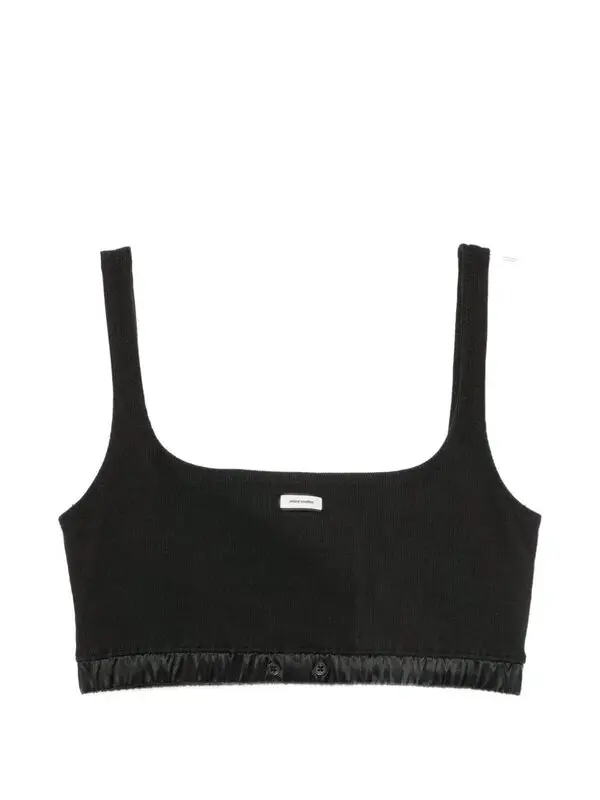 ENTIRE STUDIOS Ribbed-knit Cropped Top