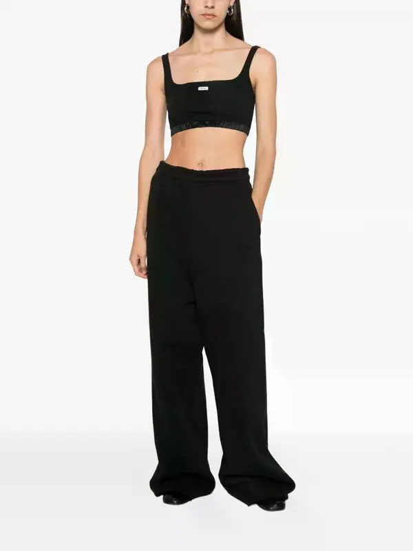 ENTIRE STUDIOS Ribbed-knit Cropped Top